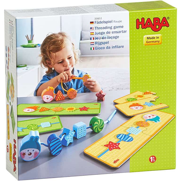 Haba Threading Caterpillar Game - Gamers@Hart