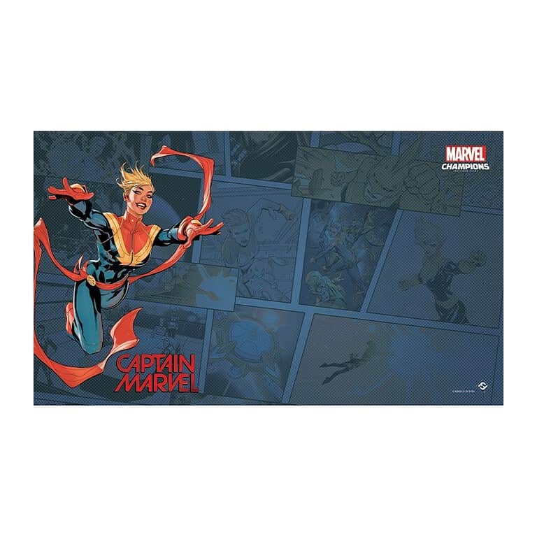 Marvel Champions, Captain Marvel Game Mat - Gamers@Hart